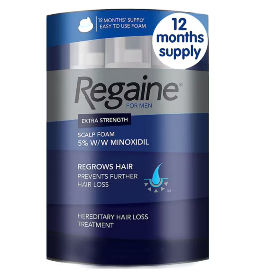 Regaine For Men Extra Strength Scalp Foam 5 W W Cutaneous Foam 12